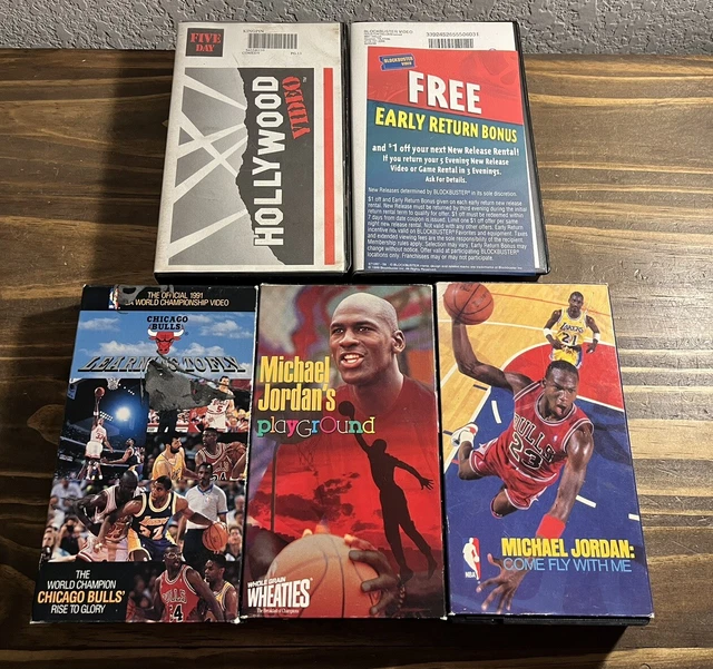 VINTAGE 1990S BLOCKBUSTER Hollywood Video MICHAEL Jordan VHS Video ...