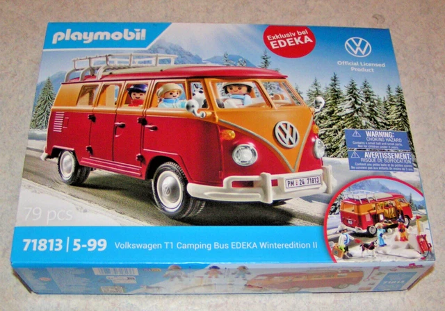 PLAYMOBIL 71813 - VW Volkswagen T1 Camping Bus - Edeka Hiver Édition II ...