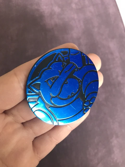 BLASTOISE V JUMBO Metallic Foil Battle Deck Coin Blue Holo Pokemon ...