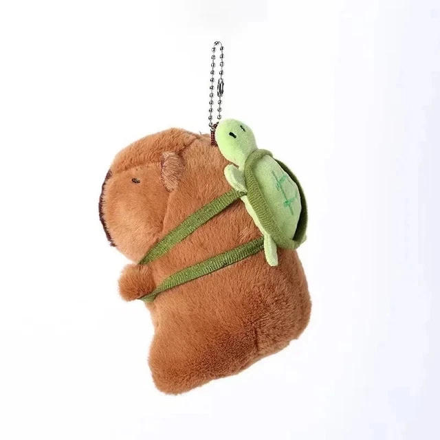 CUTE CAPYBARA PLUSH Toy with Turtle Backpack Soft Stuffed Animal Gift ...