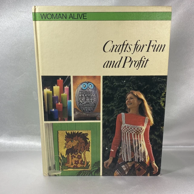 VTG CRAFT FOR Fun And Profit Book Tie Dye Batik Macrame Bottle Art ...
