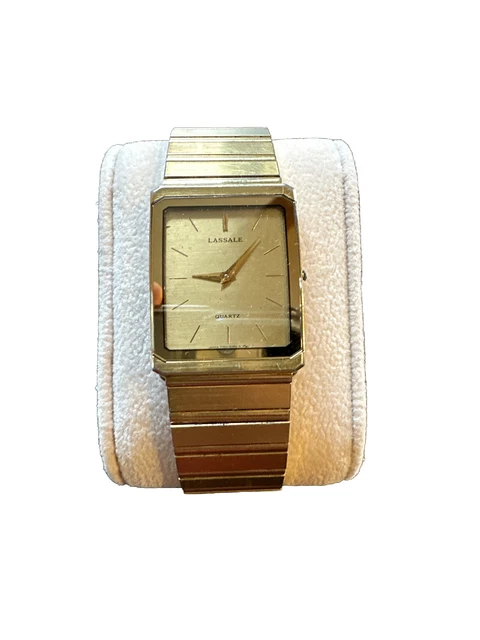 OROLOGIO VINTAGE ANNI '80 Seiko Lassale ultra sottile tono oro quarzo ...