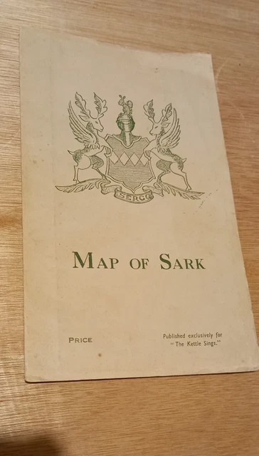 MAP OF SARK. " The Kettle Sings" Fold Out Map. £8.99 - PicClick UK