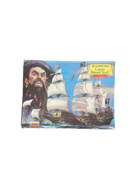 LINDBERG CAPTAIN KIDD Pirate Ship Model Kit 70873 New Complete Open Box ...