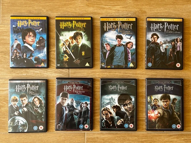 HARRY POTTER COMPLETE Collection - Movies 1,2,3,4,5,6,7,8 - DVD Box set £13.19 - PicClick UK