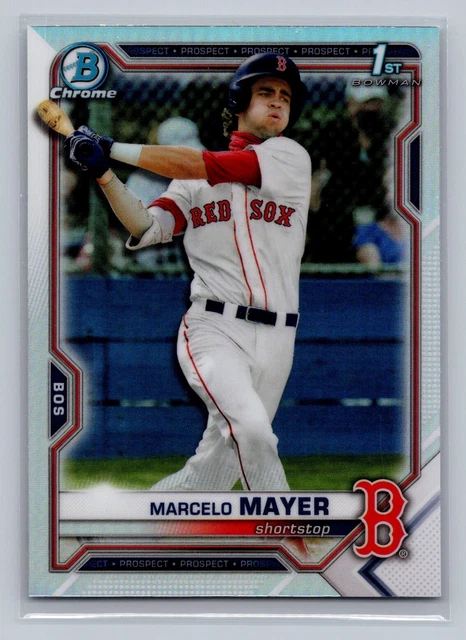 2021 BOWMAN DRAFT Chrome 1er Marcelo Mayer BCD-174 réfracteur Red Sox ... 2021 BOWMAN DRAFT Chrome 1er Marcelo Mayer BCD-174 réfracteur Red Sox ...