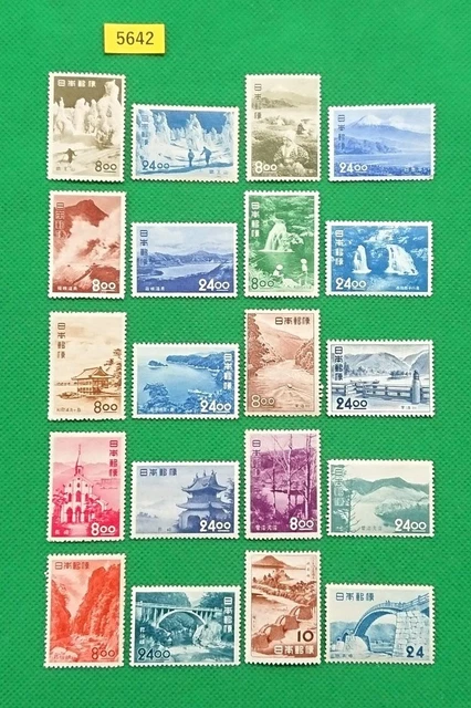 RARE!! TOP 100 Tourist Spots/20 Types/NH/VF/OG/S/Selected Items/Catalog ...