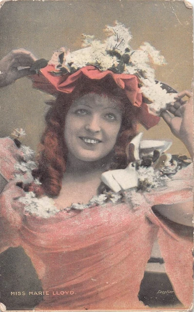 POSTCARD - EDWARDIAN Actress - Miss Marie Lloyds - Hand Tinted - Millar & Lang £3.99 - PicClick UK