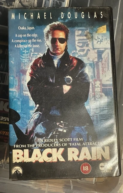 BLACK RAIN VHS 1989 Ridley Scott, Michael Douglas, UK Big Box, Ex-Rental £1.75 - PicClick UK
