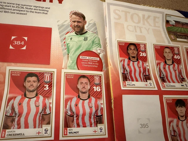 PANINI EFL 2025/26 Football League Sticker Album 478 stickers + 2 ...