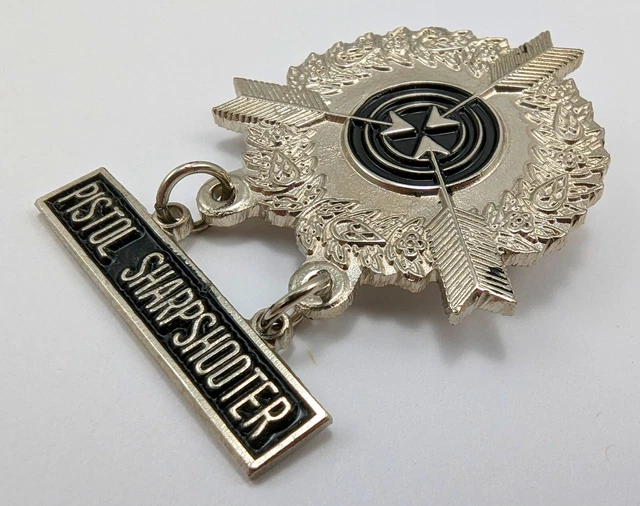 PHILIPPINE ARMY PAF Police PNP PIstol Sharpshooter Qualification Pin ...
