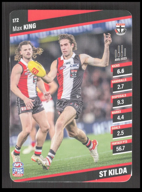 AFL 2024 TEAMCOACH St Kilda Max King 172 Card CB-1-9-A-24 EUR 1,66 ...