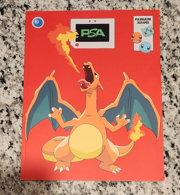 PSA POKEMON MAGAZINE Volume No. 1 Charizard SERIALIZED #0420/1000 April ...