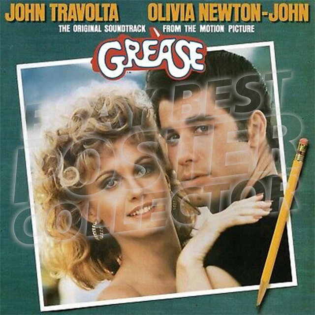 GREASE SOUNDTRACK BANNER Album Cover Poster $28.50 - PicClick