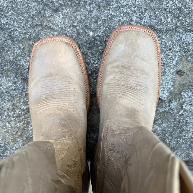TECOVAS THE DOC Men's Leather Western Cowboy Boots Size 9.5 EE Brown ...