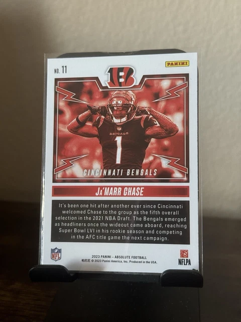 CARTE DE FOOTBALL absolue Ja'marr Chase Rock Out 2023 #11 Bengals de ...