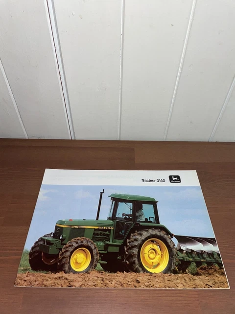 BROCHURE PROSPEKT PROSPECTUS TRACTEUR JOHN DEERE 3140 tractor-traktor-claas-ih EUR 4,99 ...