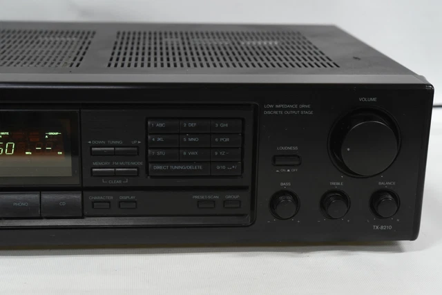 ONKYO TX-8210 QUARTZ Synthesized Tuner Amplifier with Phono Input ...