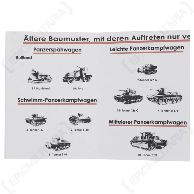 WW2 GERMAN SOVIET Vehicle guide - Pocket Identification Book £10.25 ...