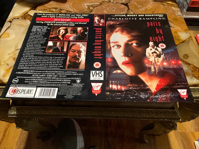 PARIS BY NIGHT Virgin Premiere Vhs Sleeve Only Promo £4.99 - PicClick UK