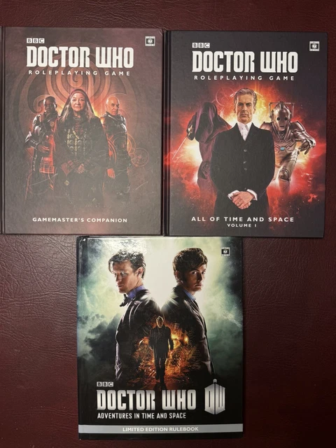 DOCTOR WHO RPG War Doctor Ltd Rulebook + GM Companion + Time & Space ...