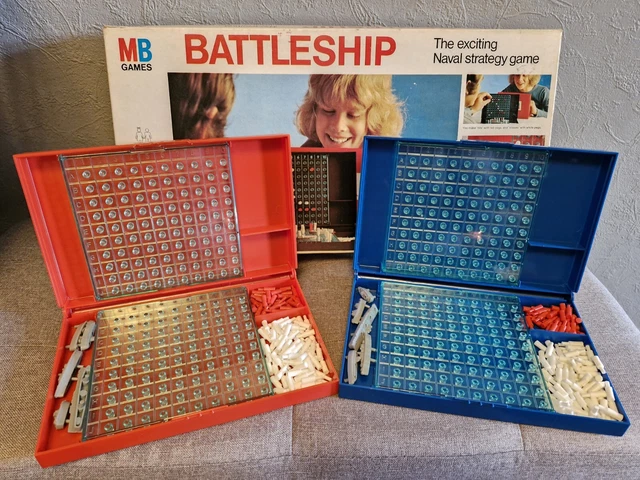 VINTAGE MB GAMES Battleship Naval Strategy Game 1975 Retro Board Game ...