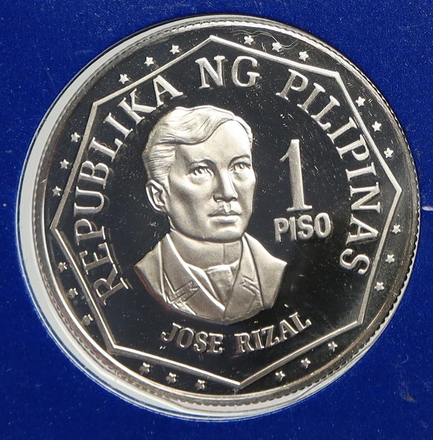 1975 PHILIPPINEN NEW Society LEADER Jose Rizal VINTAGE Proof Piso Münze ...