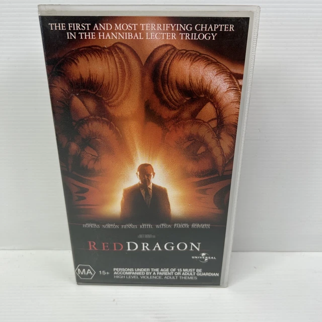 RED DRAGON VHS - Anthony Hopkins Hannibal Lecter - Horror $6.99 ...