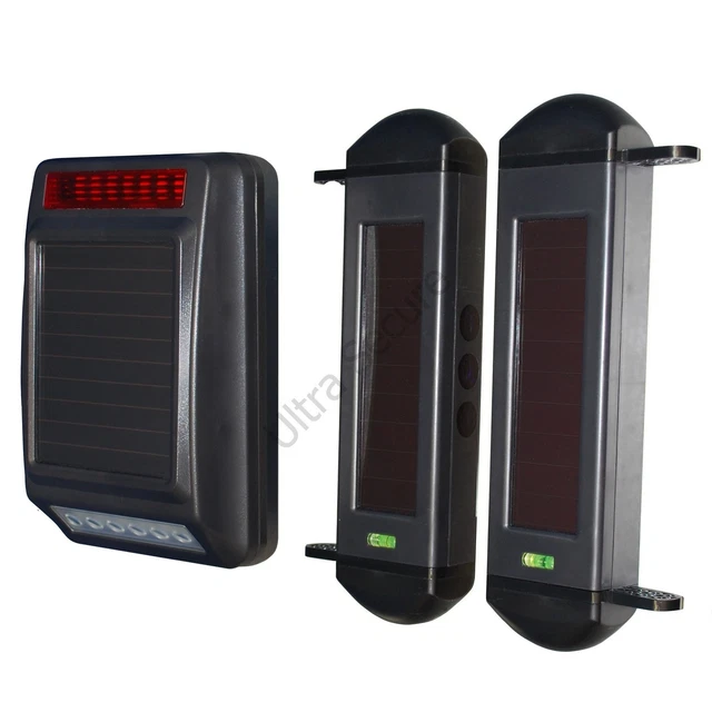LONG RANGE DA600+ Wireless Perimeter Alarm Beams with Solar Siren £395. ...