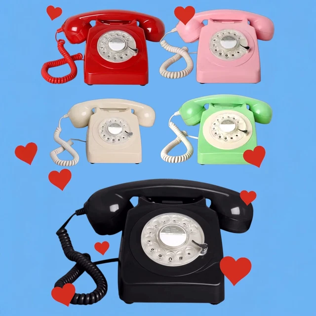 1970S 1980S REPRODUCTION GPO telephone rotary Dial Modern landline Home ...