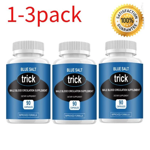 2025 BLUE SALT Trick Men's Blood Circulation Supplements - 90PCSN E W £6.76 - PicClick UK