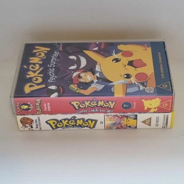 POKEMON VHS CASSETTE Tape Pikachu Anime Shogo Aoyama First Movie Series ...