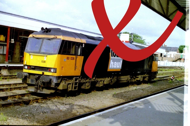 UK RAILWAYS 35MM COLOUR NEGATIVE: 60038 at LINCOLN CENTRAL 02-06-1997 £ ...