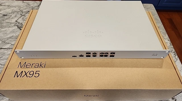 CISCO MERAKI MX95-HW Cloud Managed Router Security Appliance w/ PWR ...