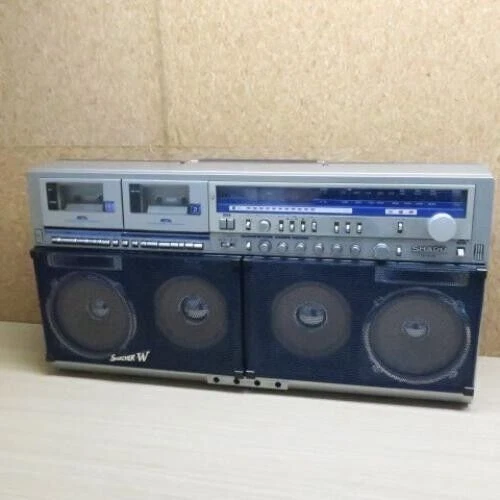 SHARP GF-1000 THE SEARCHER-W Double Radio Cassette Deck - Vintage Retro ...