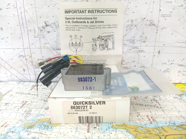 BOATERS' RESALE SHOP of TX 2508 0201.81 QUICKSILVER REGULATOR KIT ...
