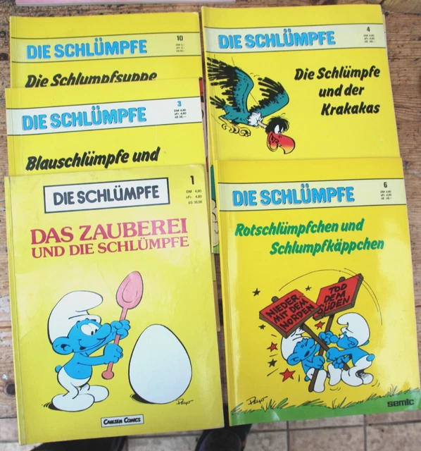 DIE SCHLÜMPFE VON Peyo: 6 Semic-Alben 1982-1984 EUR 15,00 - PicClick DE