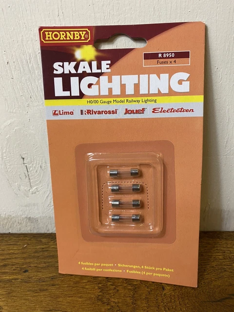 HORNBY RAILWAY SKALE Lighting Fuses Scale Lighting Pack Of 4 R8950 X 9 ...