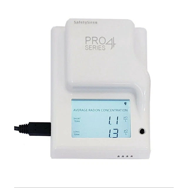 SAFETYSIREN PRO4 SERIES (4th Gen) - Home Radon Gas Detector | USA ...