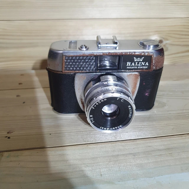 VINTAGE HALINA PAULETTE Electric 35mm Camera with Anastigmat 1:2.8 F ...