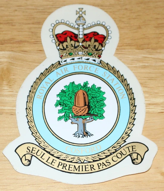 RAF ROYAL AIR Force Station Cosford Crest Sticker £5.00 - PicClick UK
