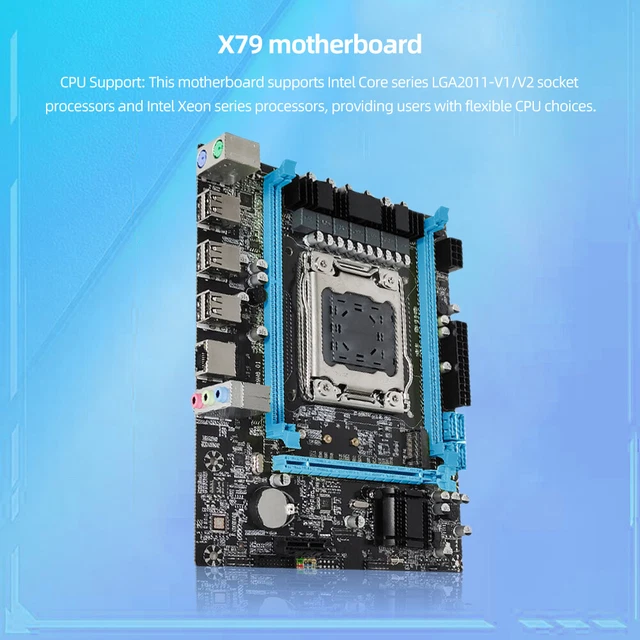 X79 MICRO-ATX MOTHERBOARD 32GB DDR3 Memory LGA2011 Desktops Motherboard ...