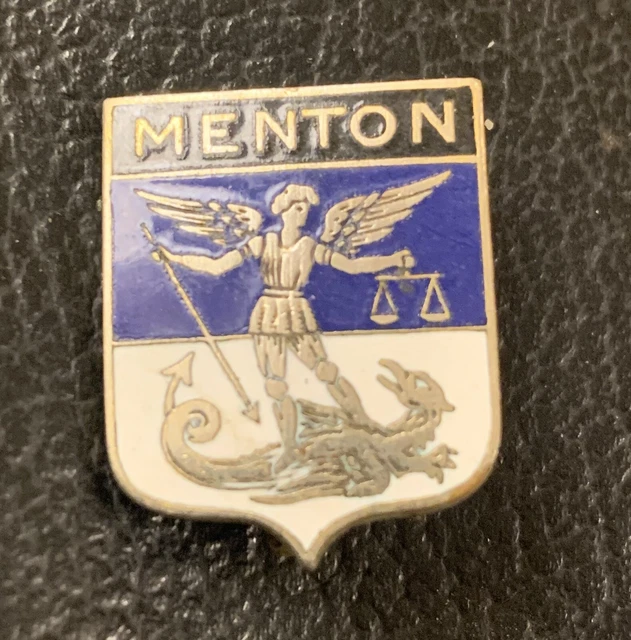 ANCIEN INSIGNE BADGE BLASON MENTON Emaillee EUR 14,50 - PicClick FR