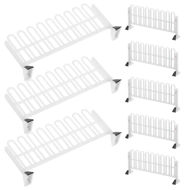 8 PCS SAFETY Barricade Miniature Traffic Fence Models Construction $17. ...