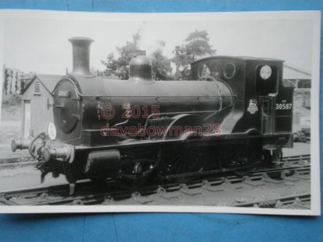 PHOTO SR Ex Lswr Class O298 Well Tank 2-4-0Wt 30587 3298 14/5/55 £2.25 ...