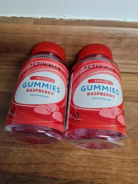 ACTIV MAX ADULTS Gummies Raspberry Multivitamins X2 £12.50 - PicClick UK