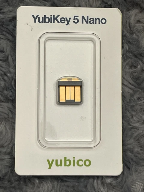 YUBICO YUBIKEY 5 Nano Two-Factor Authentication Security Key £35.04 - PicClick UK