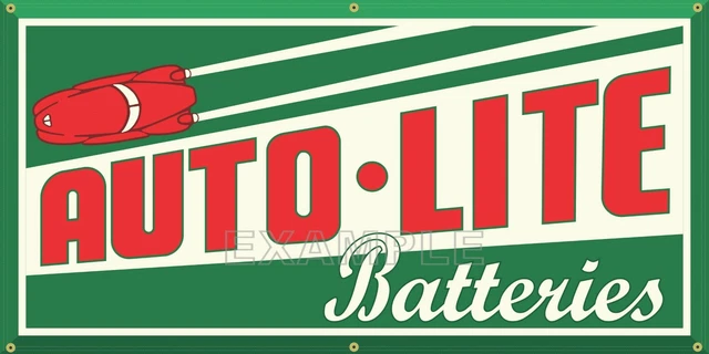 AUTO LITE BATTERIES Vintage Gas Service Station Old School Remake ...