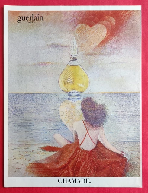 PUBLICITÉ DE PRESSE: Parfum CHAMADE de GUERLAIN Paris 1982 EUR 2,50 ...