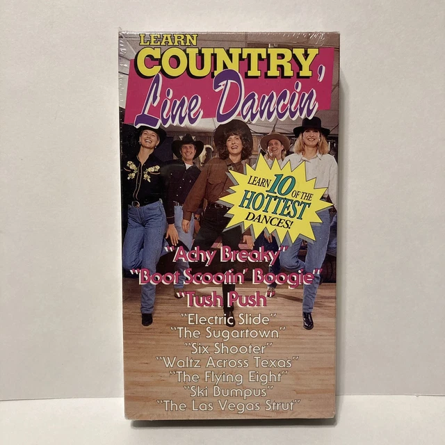 LEARN COUNTRY LINE Dancin’ (VHS, 1992) Achy Breaky Electric Slide Rush ...